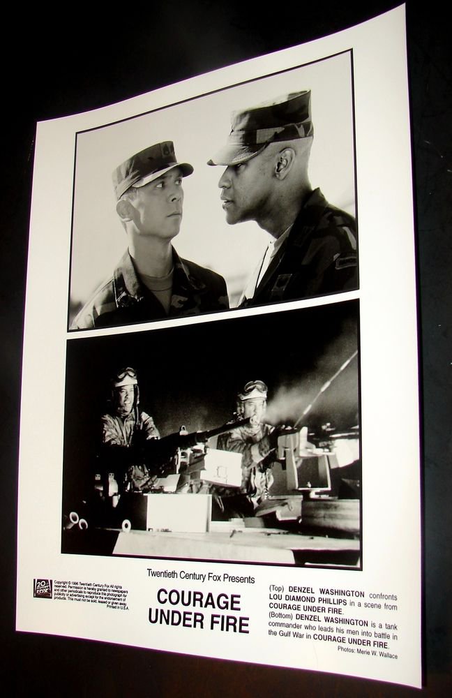 1996 COURAGE UNDER FIRE Movie Press Photo Lou Diamond Phillips Denzel ...
