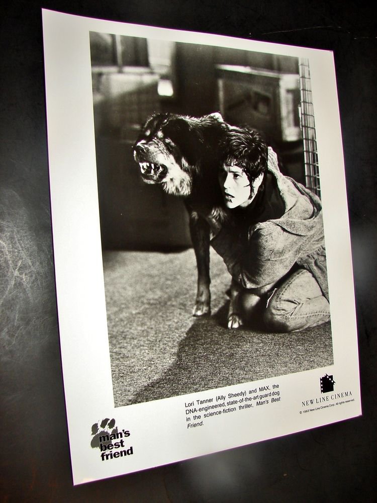 1993 MAN'S BEST FRIEND Movie Press Kit 8x10" Photograph Ally Sheedy & Max