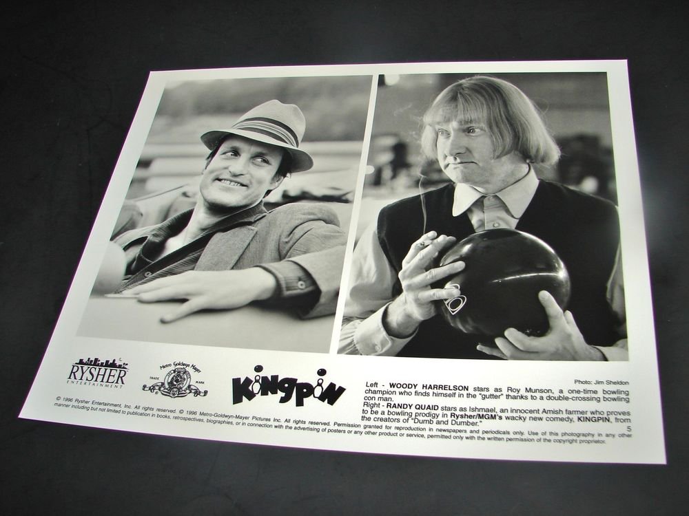 1996 KINGPIN Movie Press 8x10 Photo Woody Harrelson Randy Quaid 5