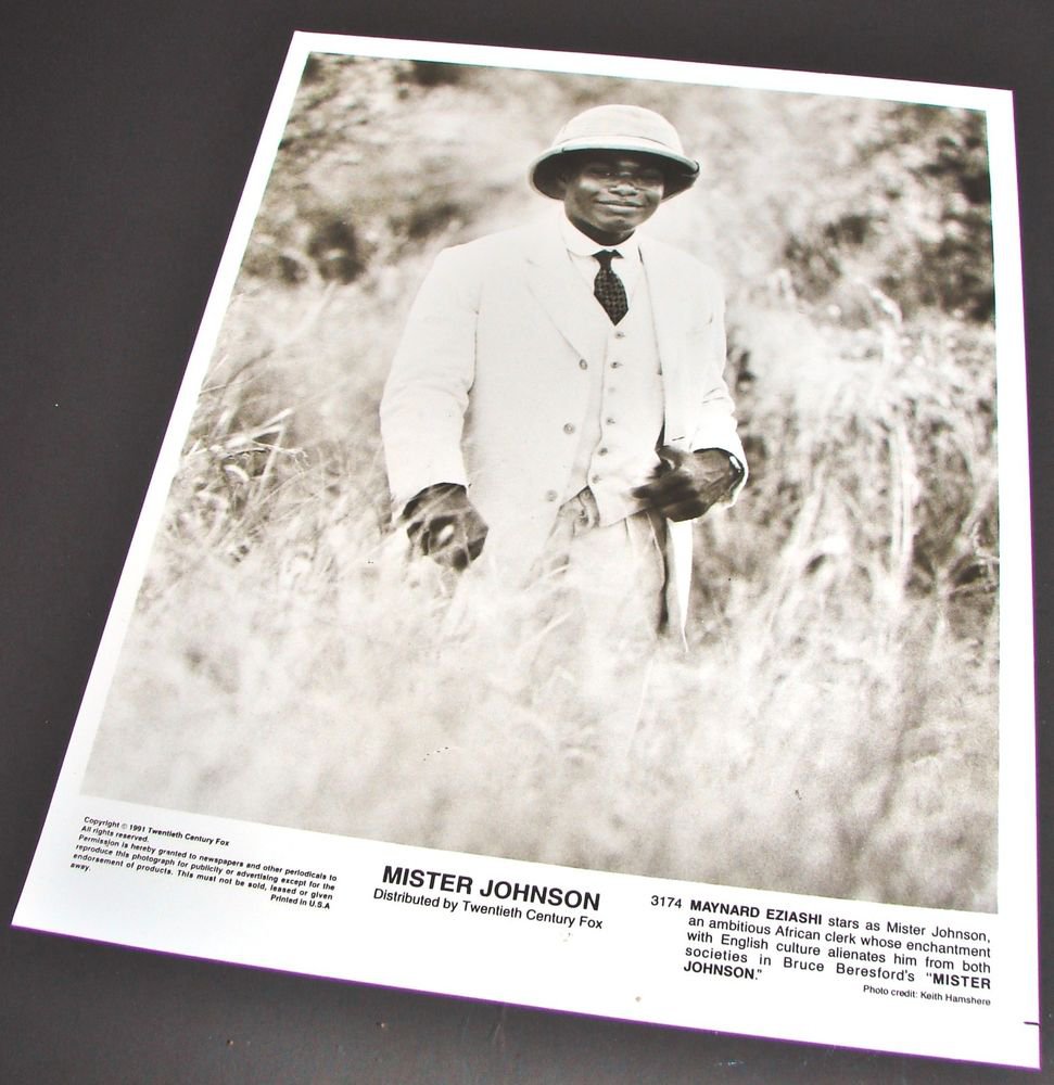 1991 MISTER JOHNSON Movie 8x10 Press Kit Photograph Maynard Eziashi