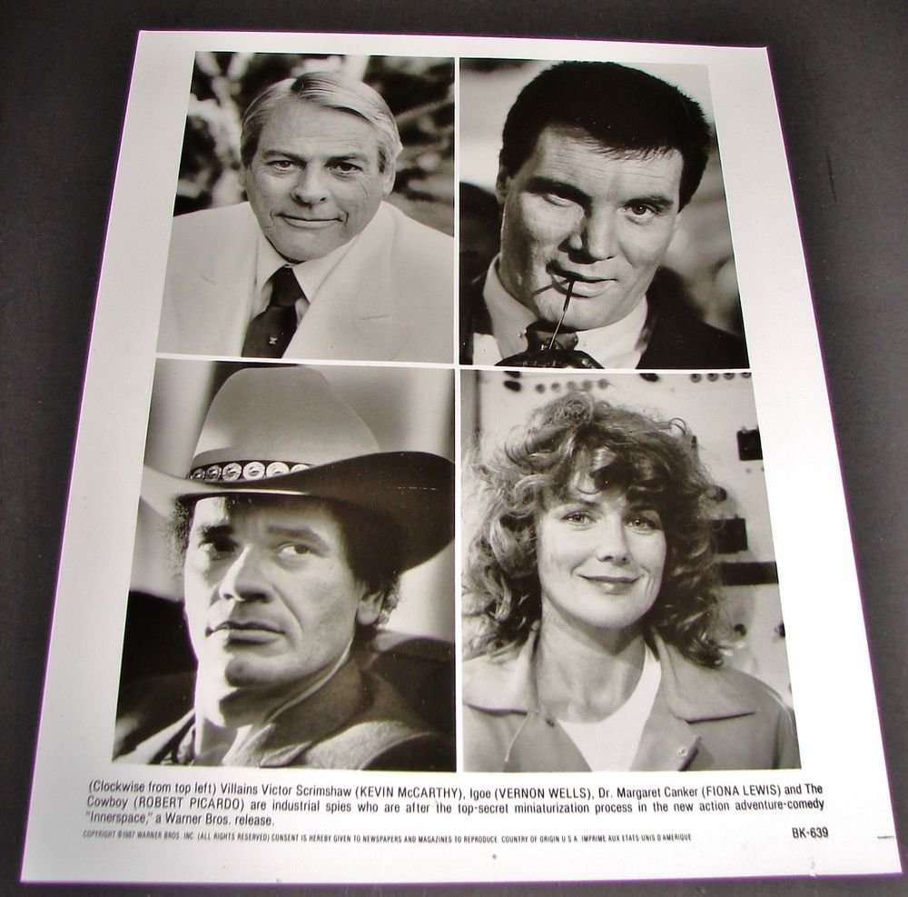 1987 INNERSPACE Movie Press Kit Photo Vernon Wells Fiona Lewis Kevin ...