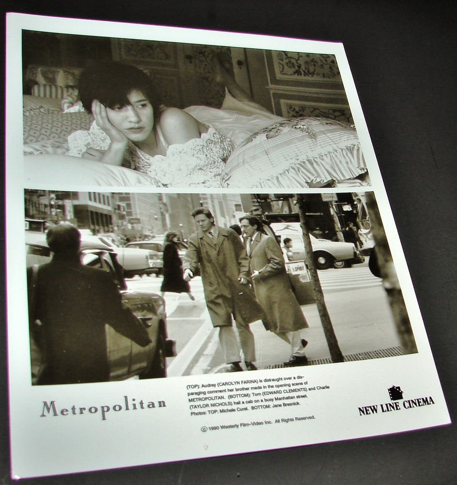 1990 METROPOLITAN Movie 8x10 Press Kit Photo Carolyn Farina Edward Clements