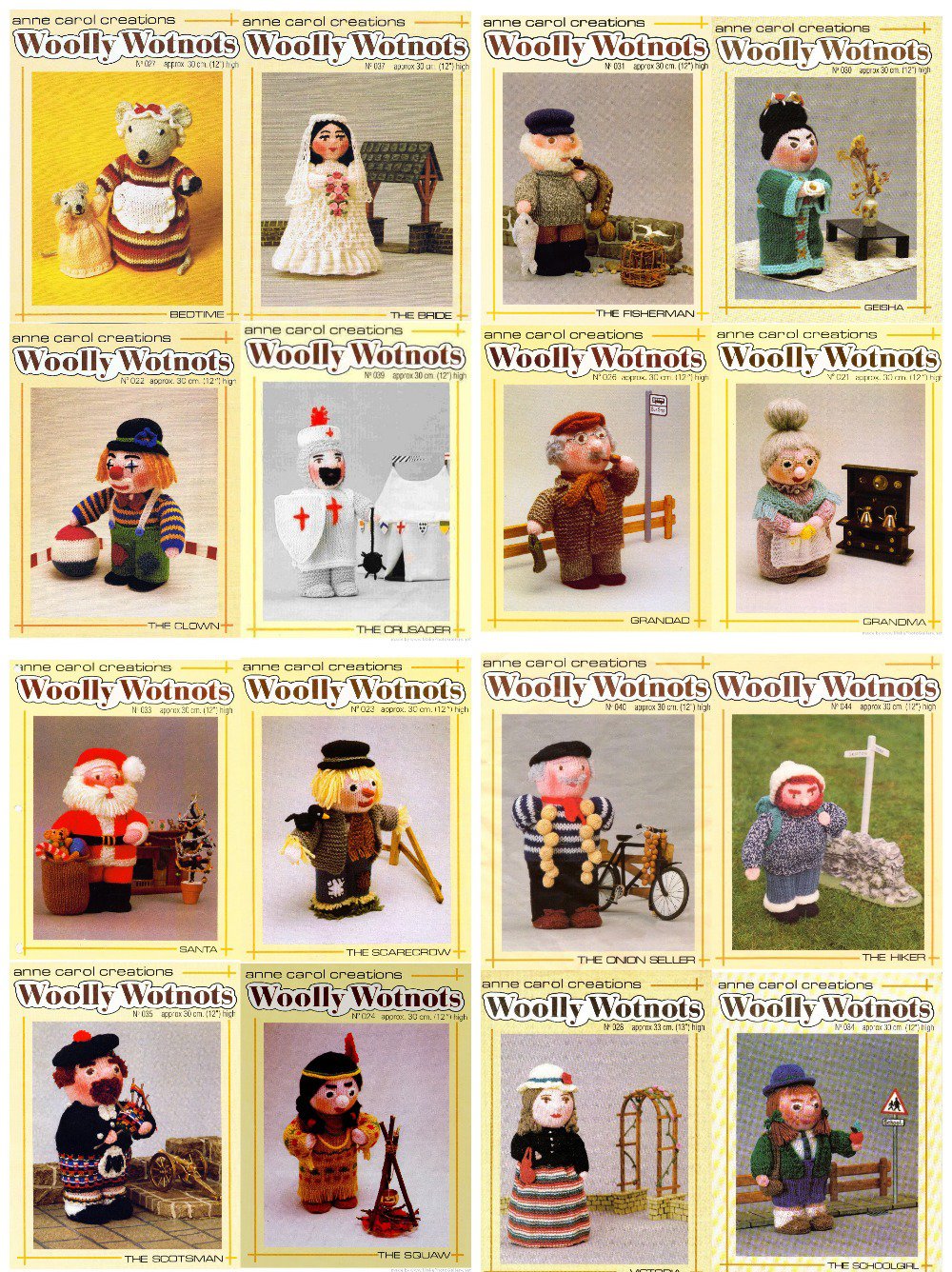 25 x Vintage Woolly Wotnots – 25 x Knitting Patterns on CD – bumper auction