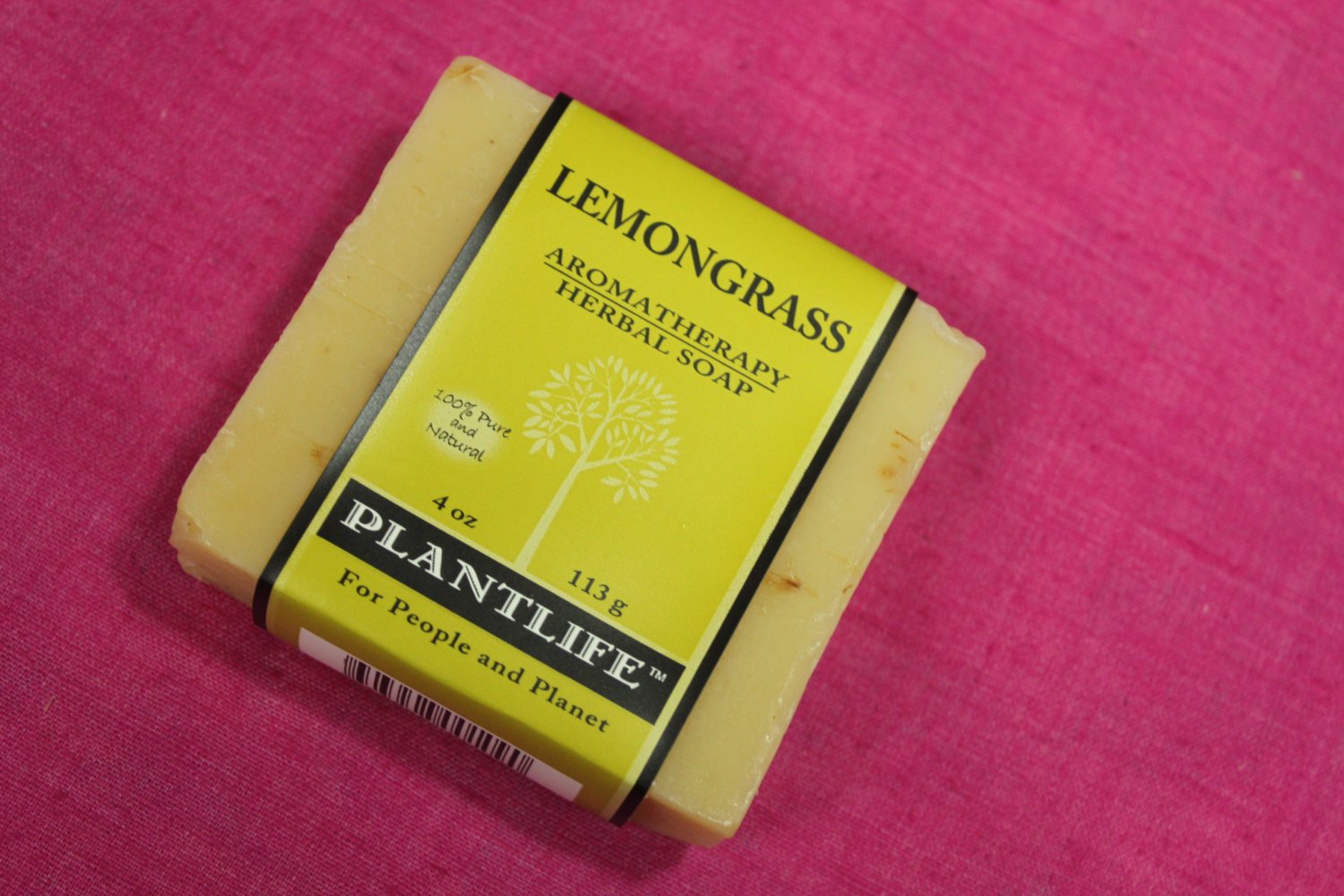Plantlife Lemongrass Aromatherapy Herbal Soap 4oz for People and Planet