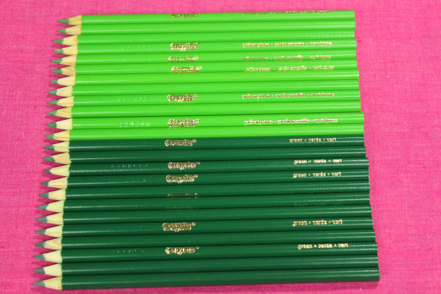 Crayola Single Color Pencils Set of 24 Greens