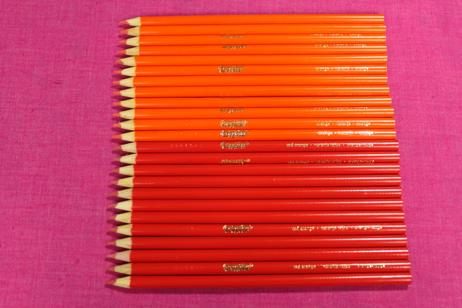 Crayola Single Color Pencils Set of 24 Oranges