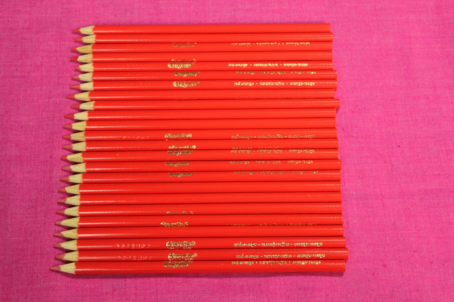 Crayola Single Color Pencils Set of 24 Red Orange