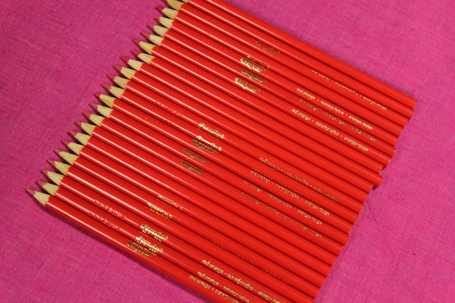 Crayola Single Color Pencils Set of 24 Red Orange