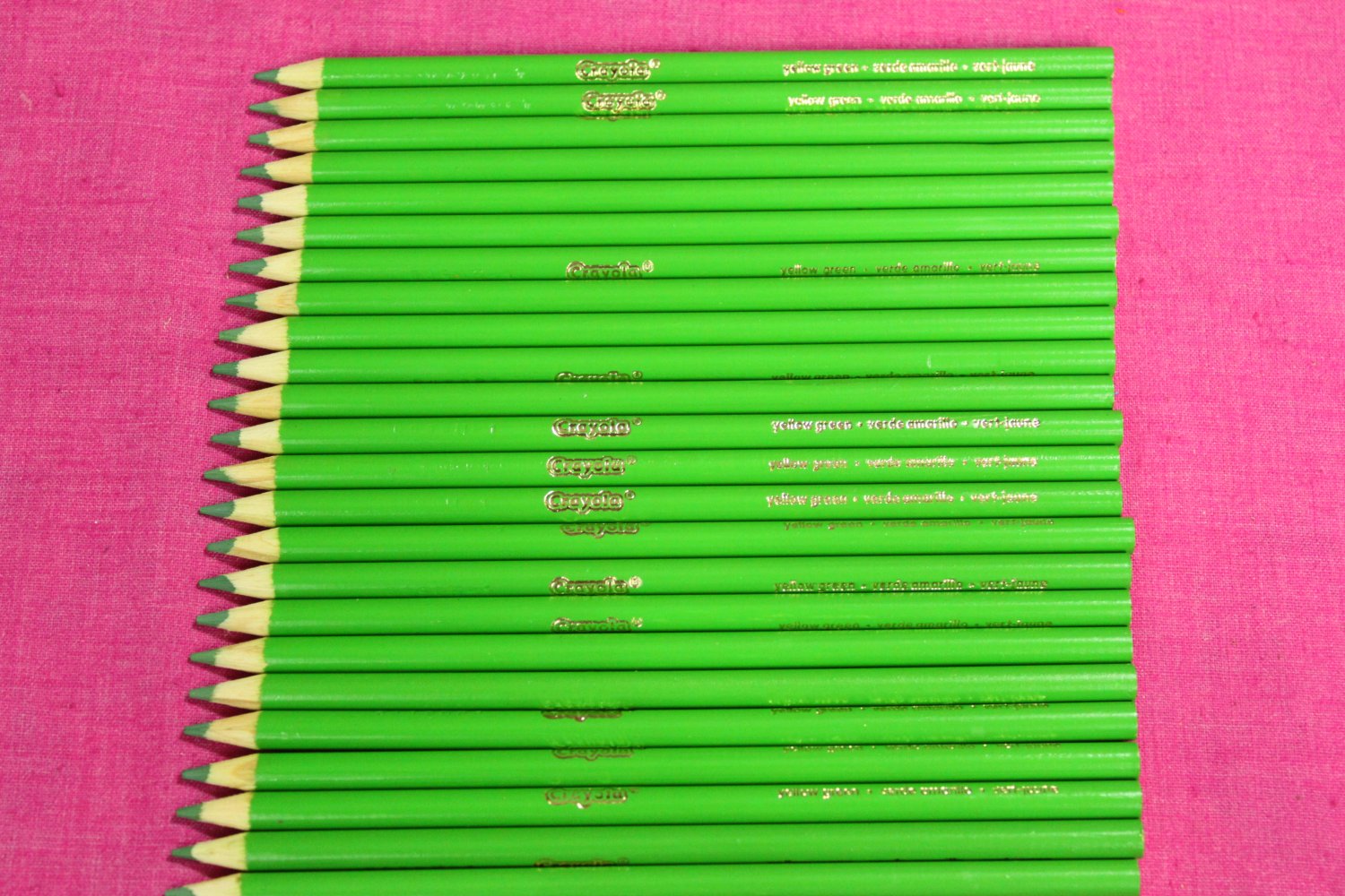 Crayola Single Color Pencils Set of 24 Yellow Green