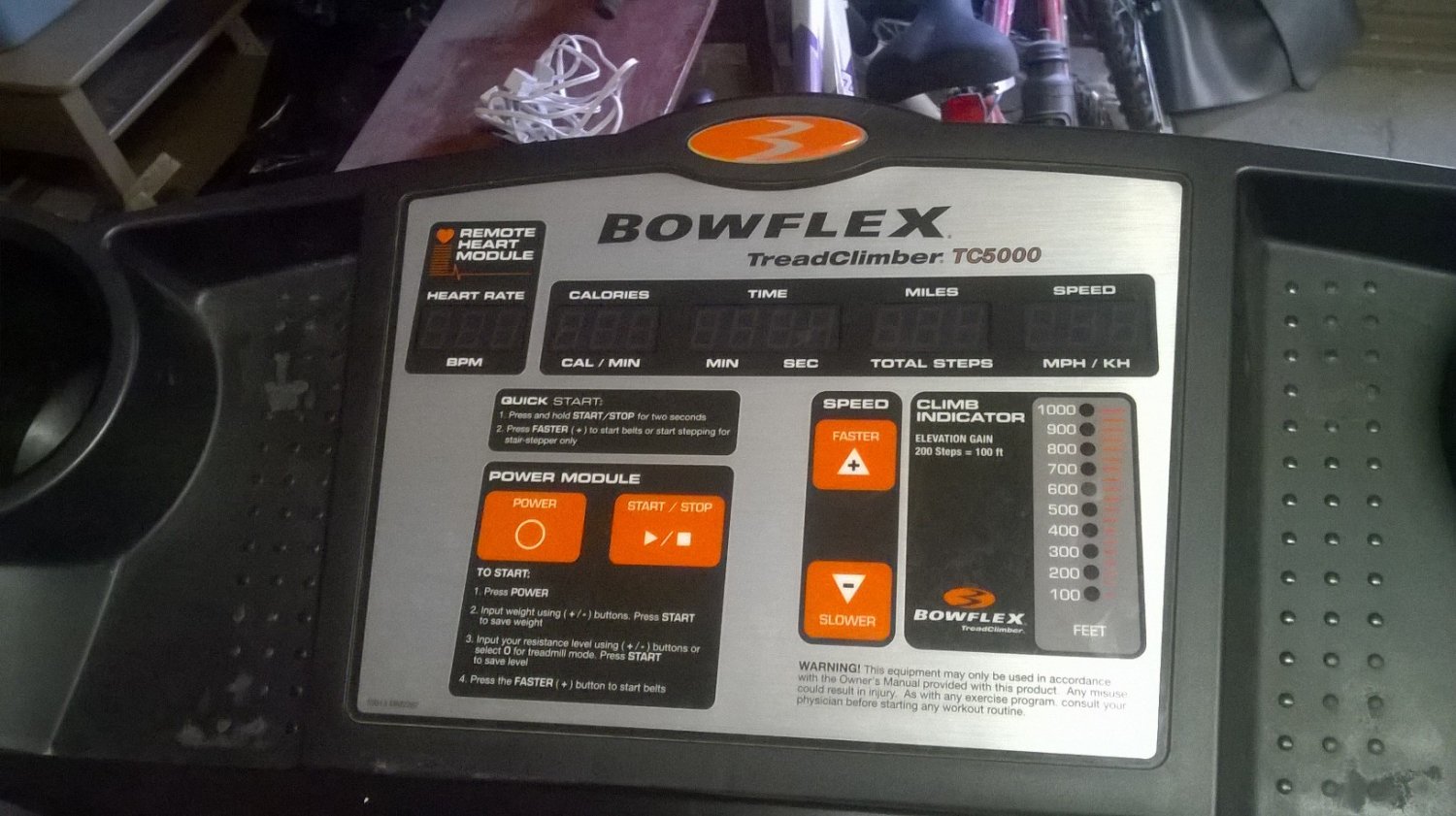 Used Bowflex Treadclimber TC5000 4 exercise in one.Treadmill ...