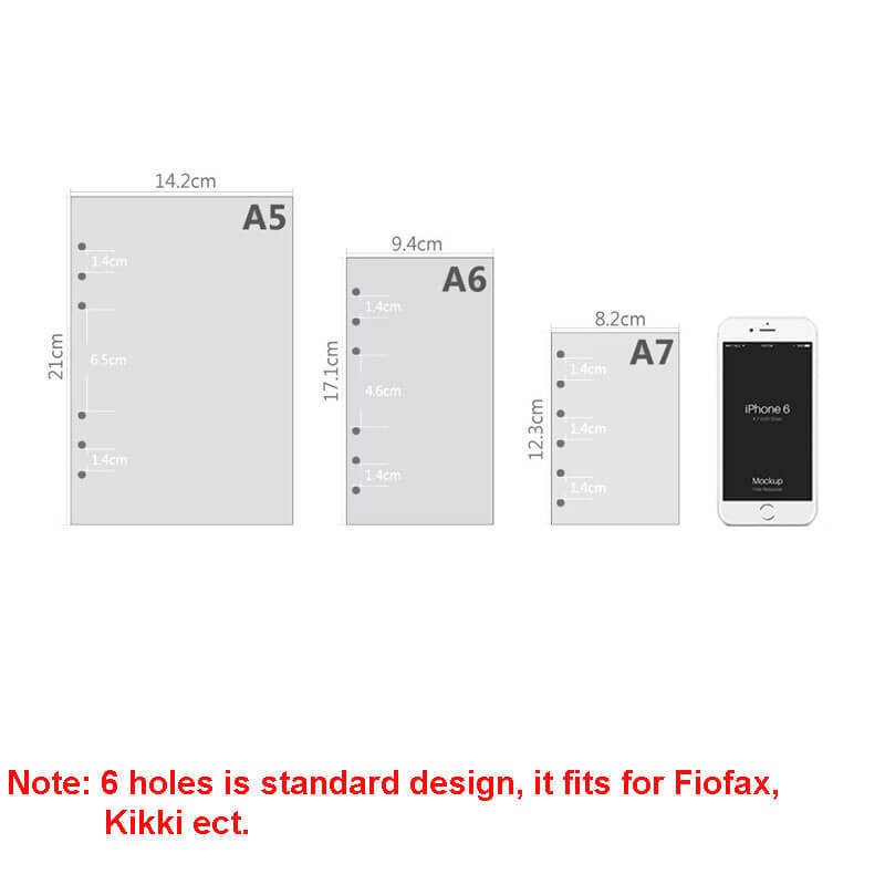 A7 Dot Grid Refills Inserts Paper For Planner Notebook Diary 90 Sheets