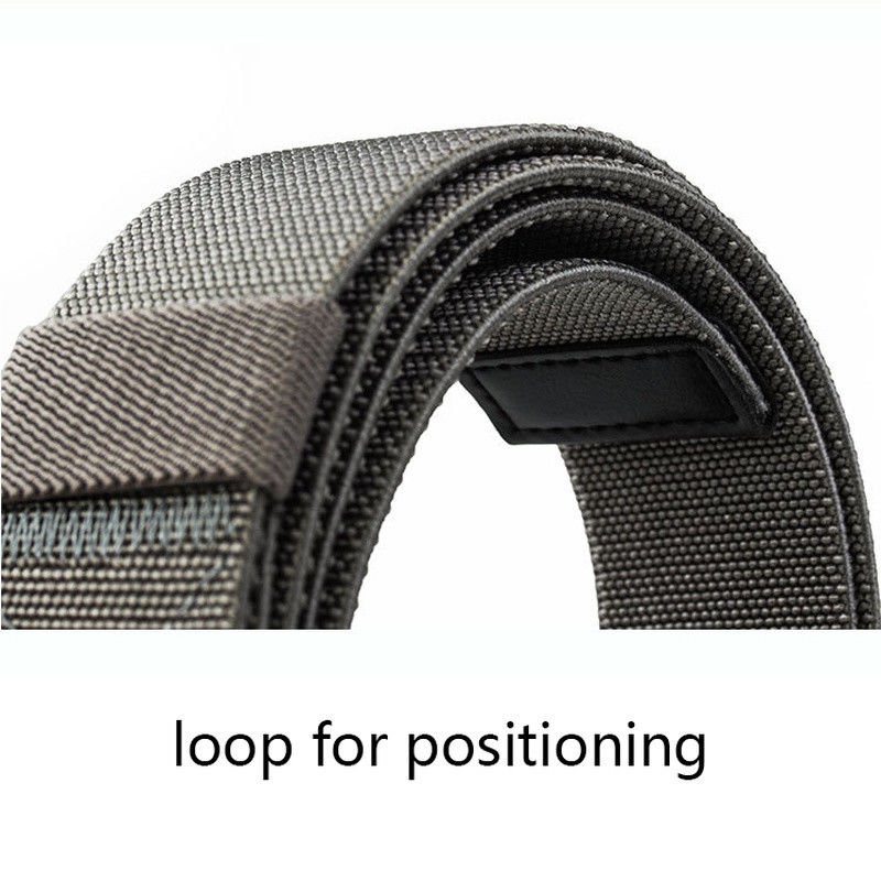 Heavy Duty Double D Ring Belt Men's Tactical No Hole Webbing for Every ...