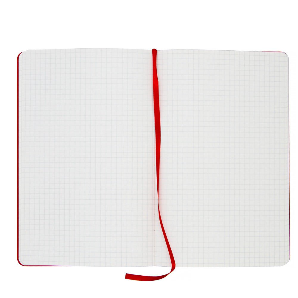 Red Grid Paper Notebook for Bulelt Journal Design Drawing Chart, Medium ...