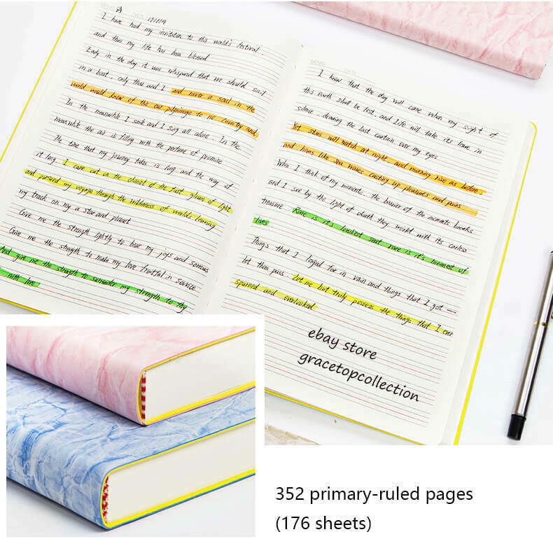 Super Thick Large Primary Journal for K2 Grade, Faux Leather Cover B5 ...