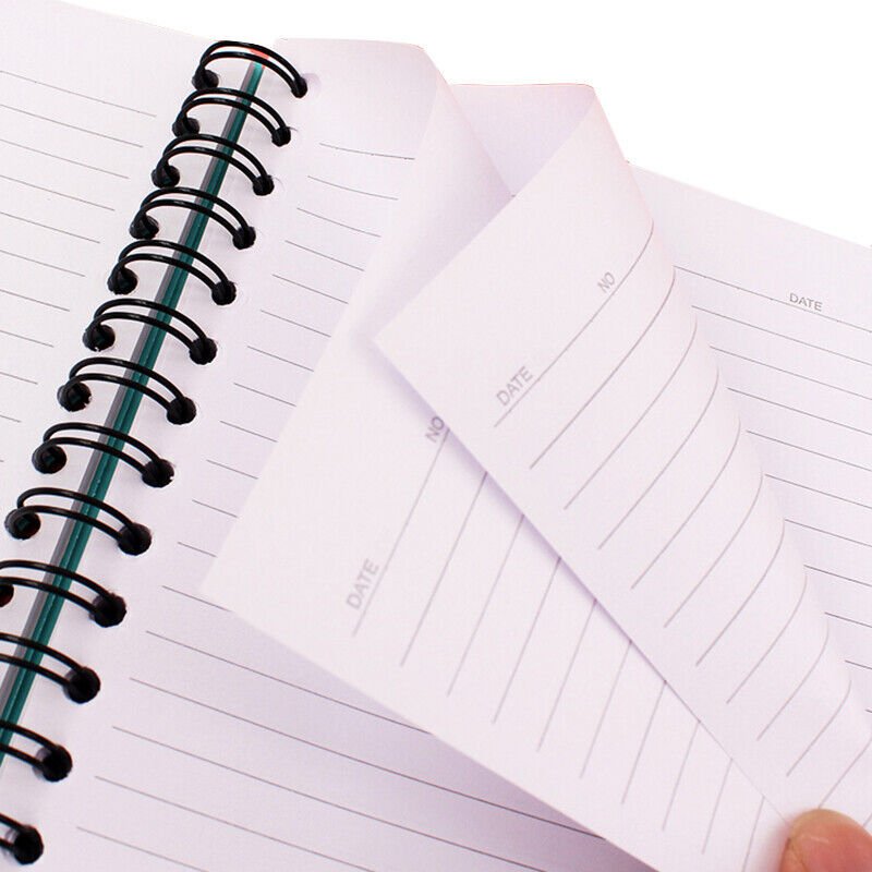 4 Subject HardCover Spiral Lined Notebook for Back to Schoool A5 Size ...