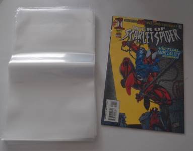 NEW 50 New Age Comic Book Plastic Sleeves Covers Protectors Organizer
