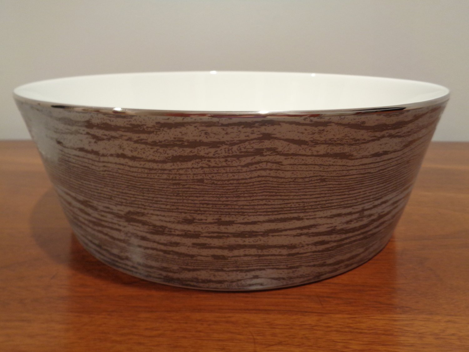Waterford Michael Aram Wood Grain Vegetable Serving Bowl.