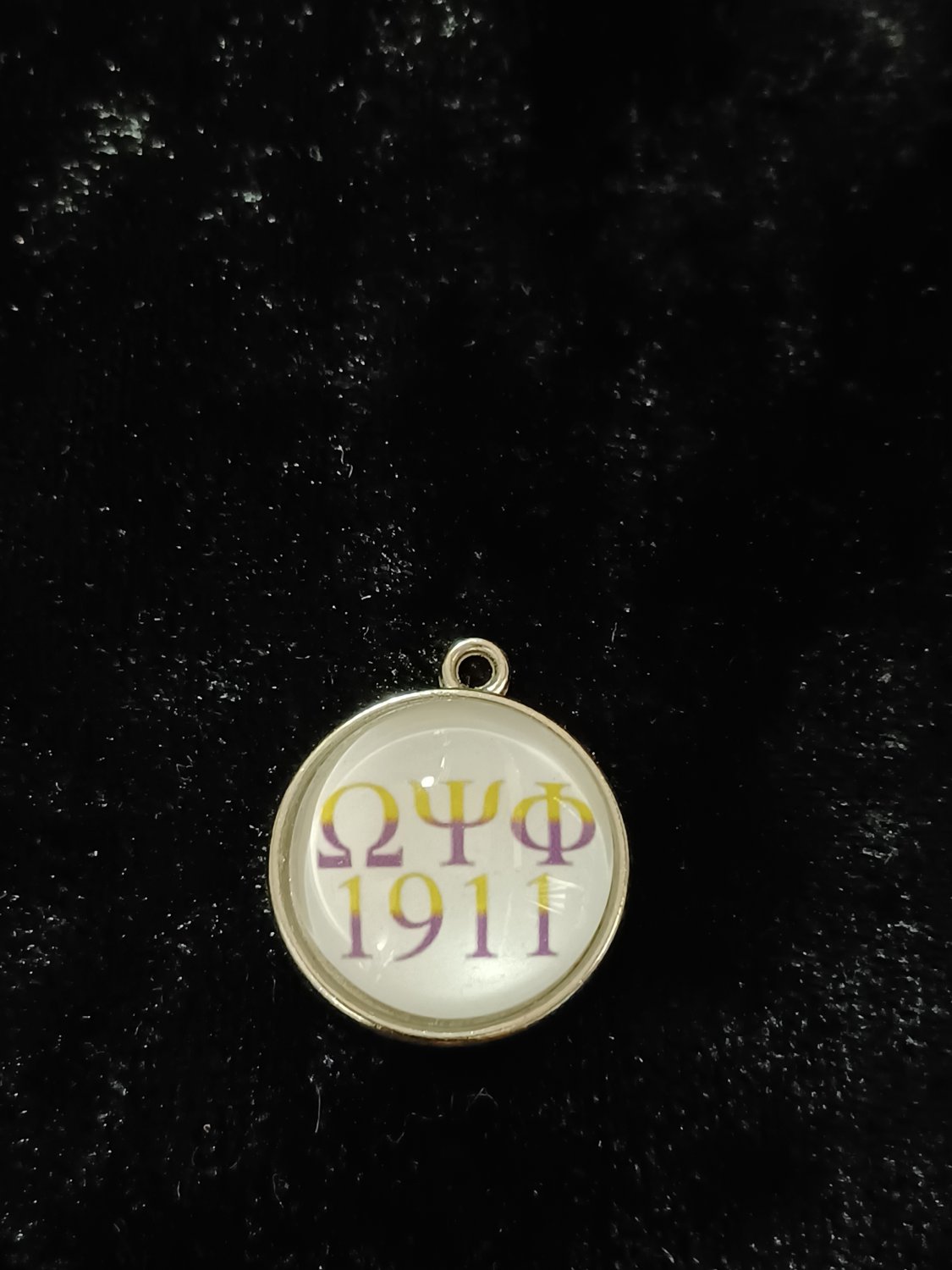 Omega Psi Phi Fraternity Necklace Charm