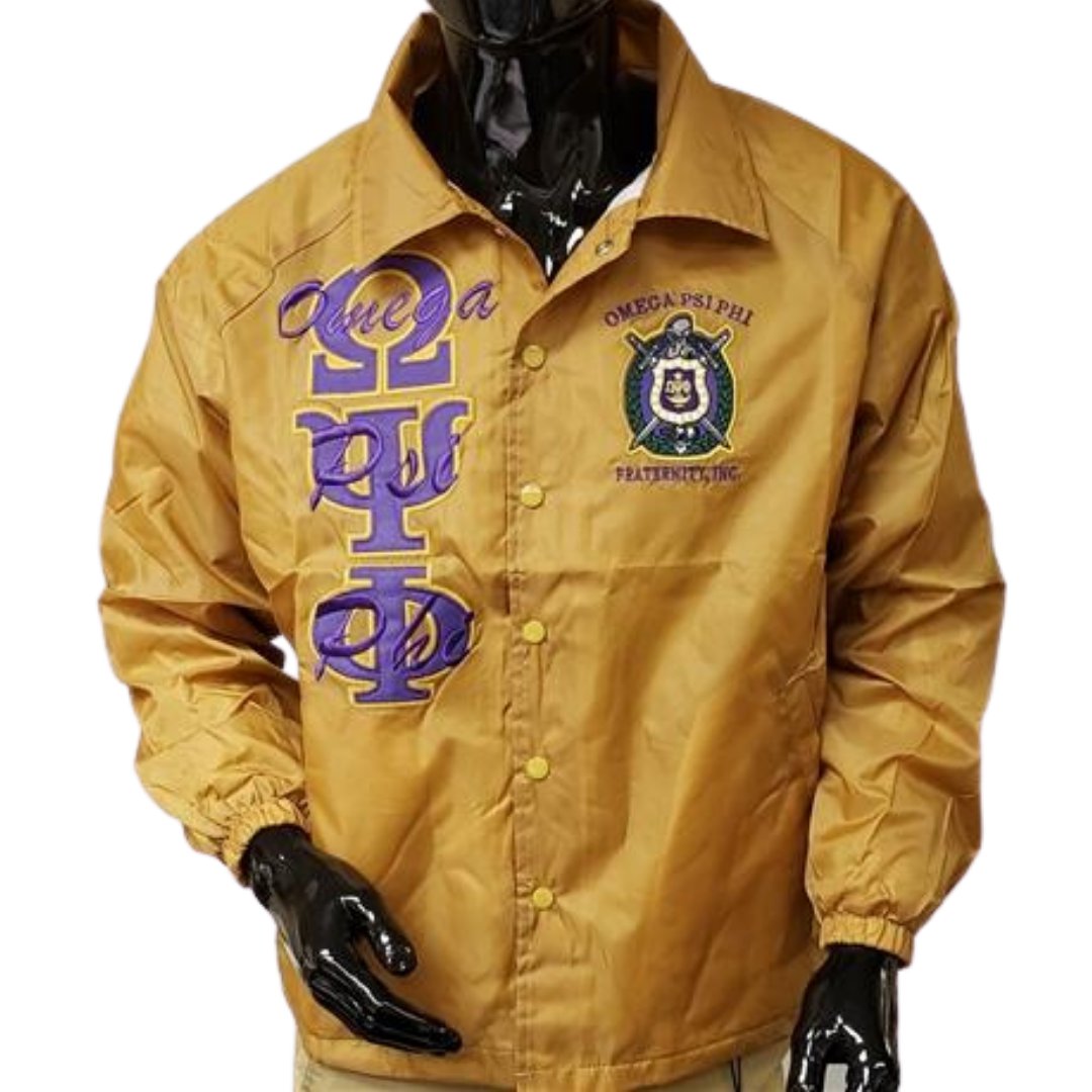 OMEGA PSI PHI FRATERNITY GOLD LINE JACKET