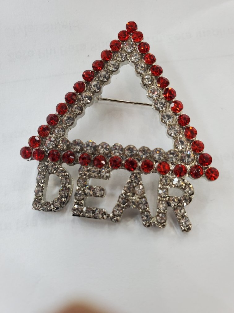 Delta Sigma Theta Sorority Delta Dear Lapel Pin Delta Dear Crystal Pin