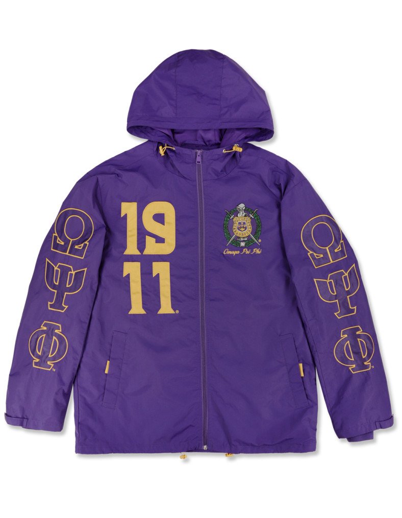 OMEGA PSI PHI FRATERNITY PURPLE WINDBREAKER JACKET