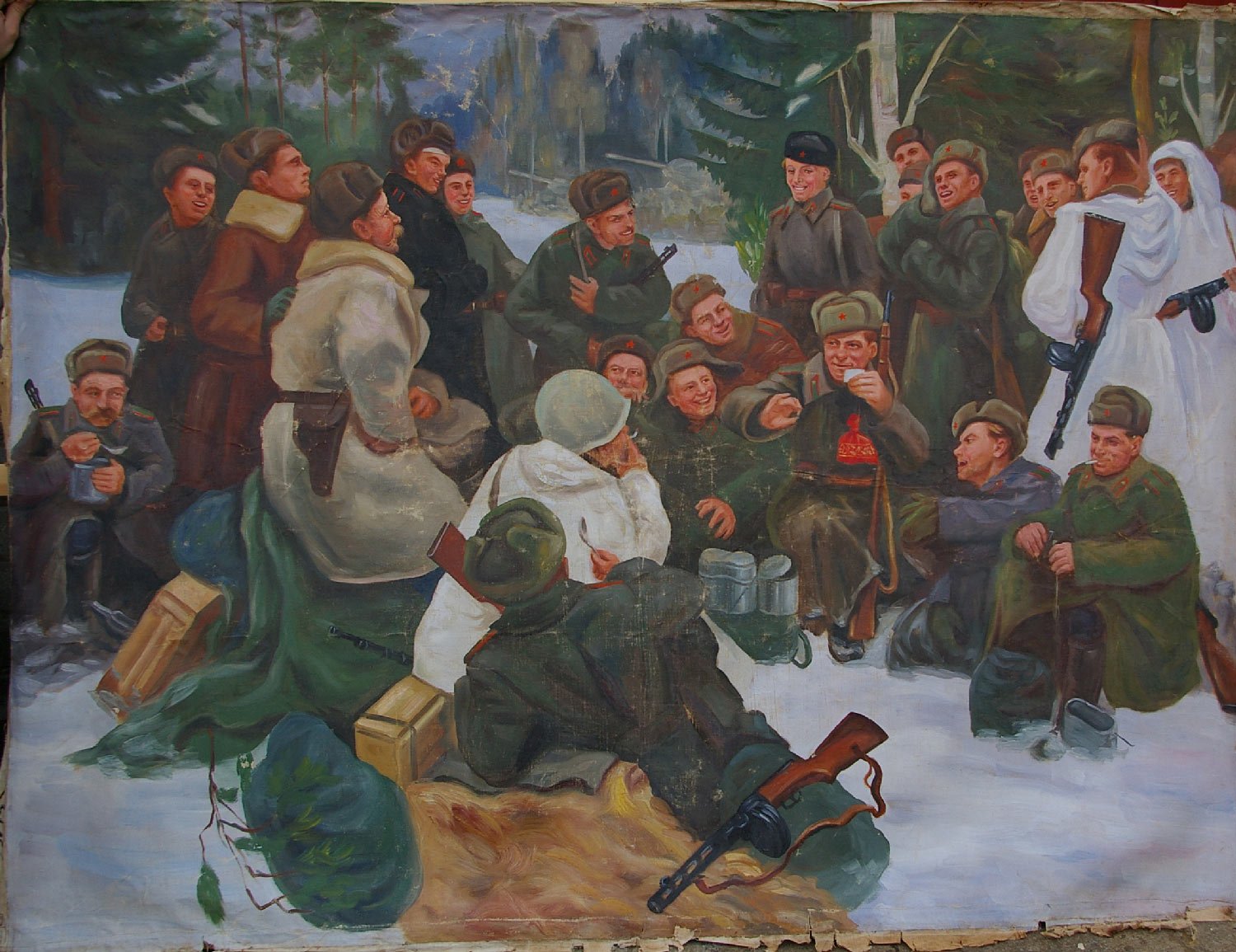 USSR Soviet propaganda Vintage Art October Revolution bolsheviks paintings