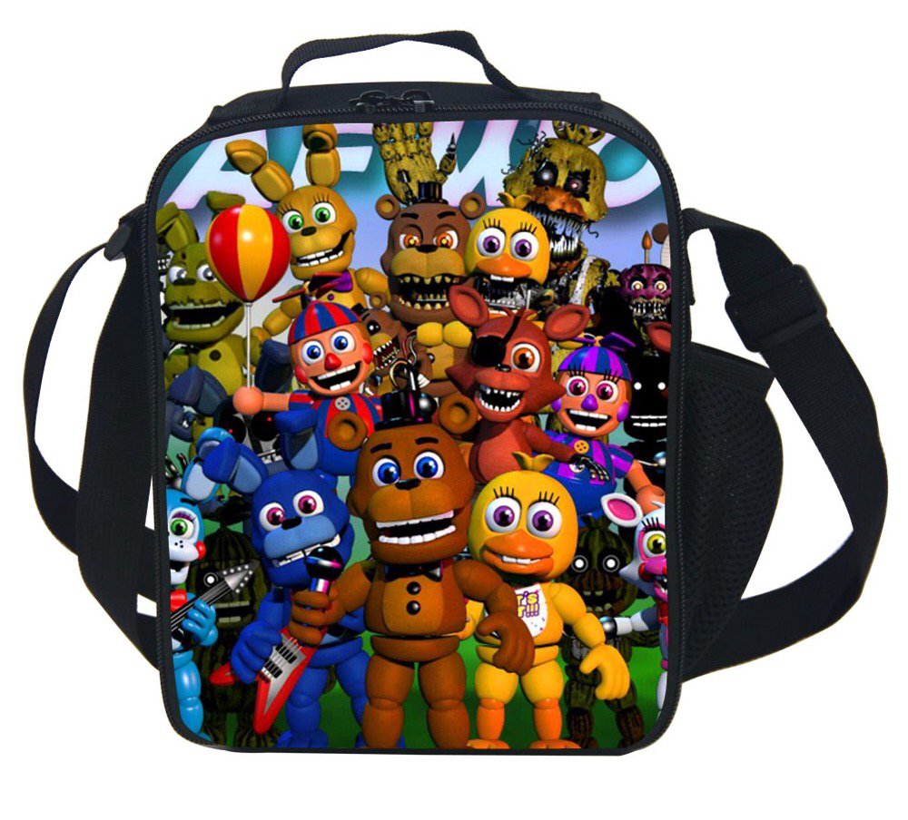 FNAF Five Nights at Freddy's New Lunchbox Plush School Bag Lunch box ...