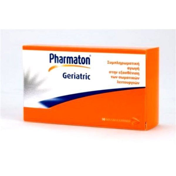 GERIATRIC PHARMATON [Multi Vitamins- MInerals-Ginseng] box 30 caps EU ...