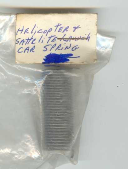 Lionel helicoptor sattelite car spring.