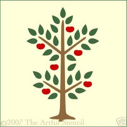 APPLE TREE STENCIL - FOLK ART - The Artful Stencil