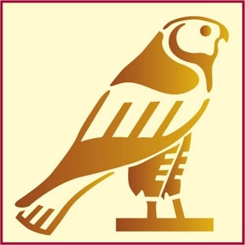 EGYPTIAN HAWK STENCIL - ANIMAL STENCILS - The Artful Stencil