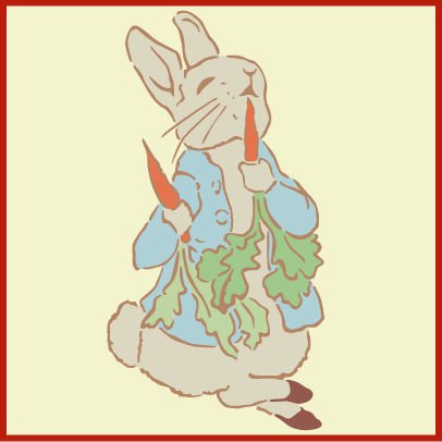 PETER RABBIT-- BEATRIX POTTER DESIGNS -- NEW! -- The Artful Stencil