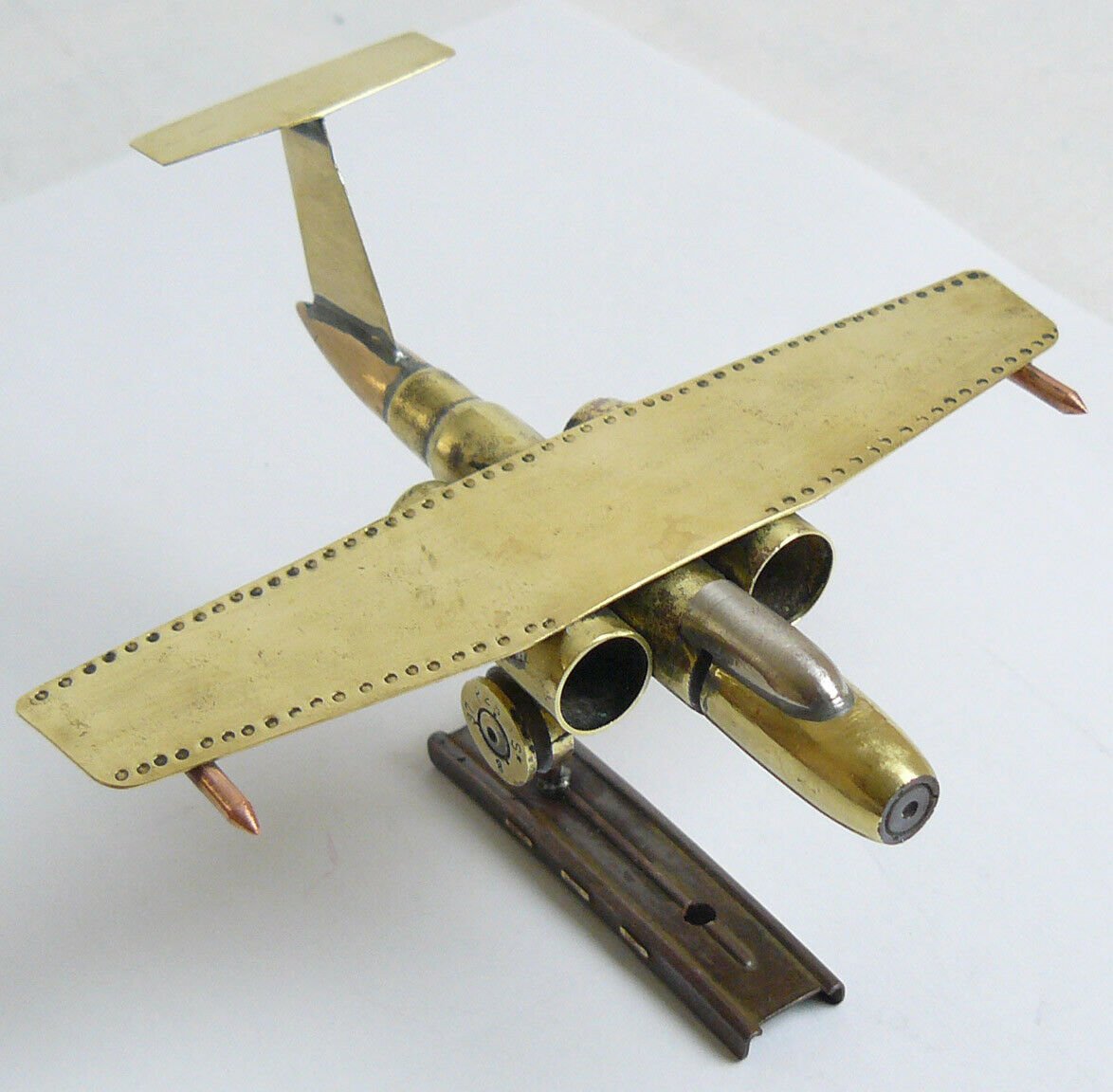 Trench Art Saab 105 Swedish High-Wing Twinjet Aircraft WW2 Shells ...