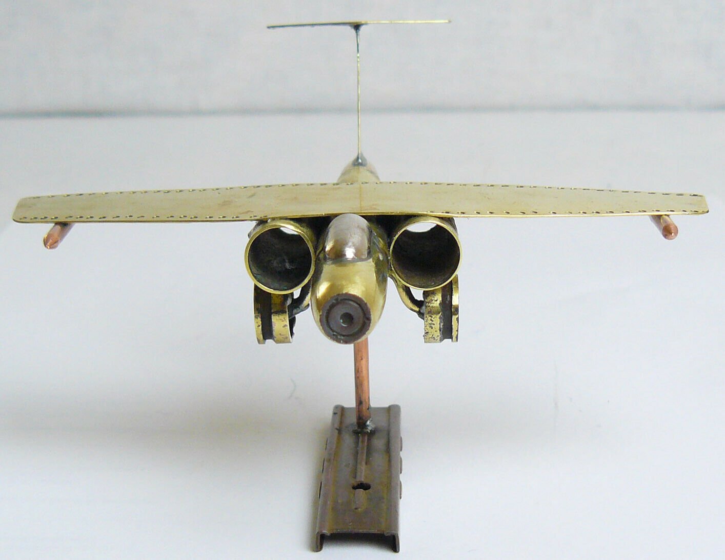 Trench Art Saab 105 Swedish High-Wing Twinjet Aircraft WW2 Shells ...