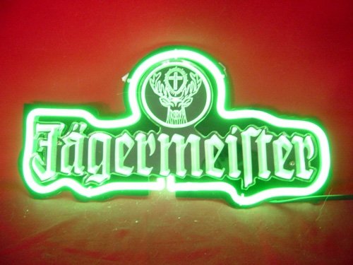 Brand New Jagermeister 3D Beer Bar Neon Light Sign Green 11"x6" [High ...