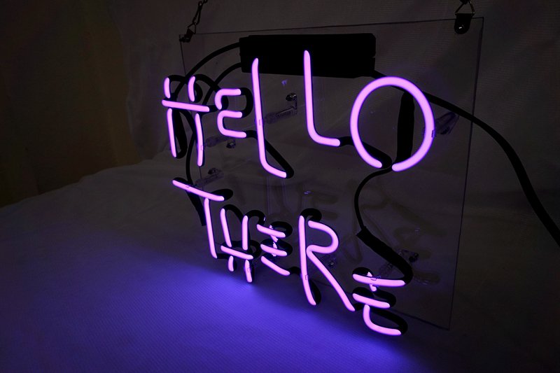 'Hello There' Beer Bar Pub Decor Art Real Neon Light Sign 12"x10" [High ...