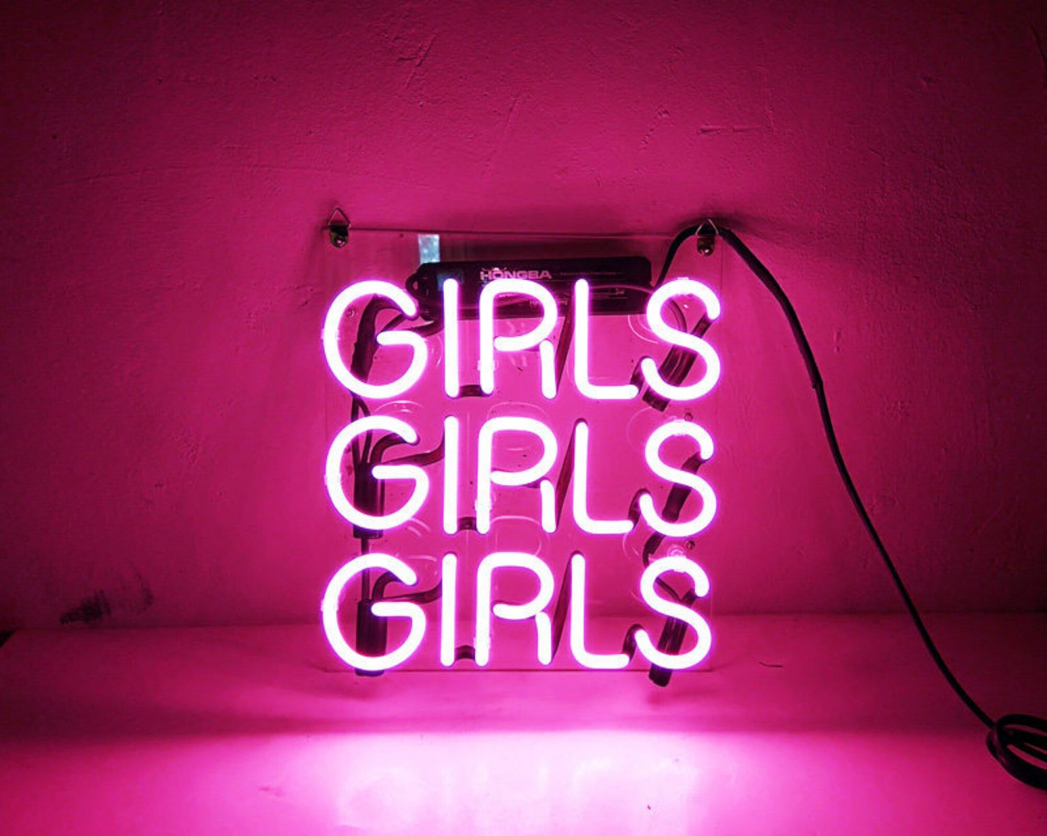 New 'Girls Girls Girls' Club Bar Pub Art Neon Sign 9"x9"