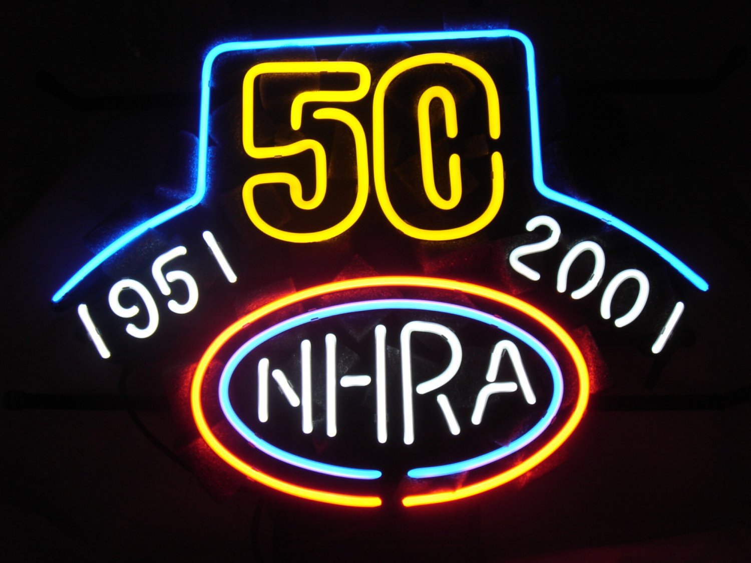 Brand New NHRA 50 Years Drag Racing Beer Bar Neon Sign 16"x 14" [High ...