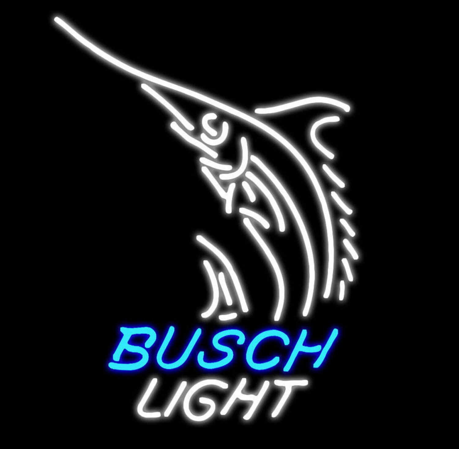 Brand New Busch Light Shark Fish Logo Beer Bar Pub Neon Light Sign 16 ...