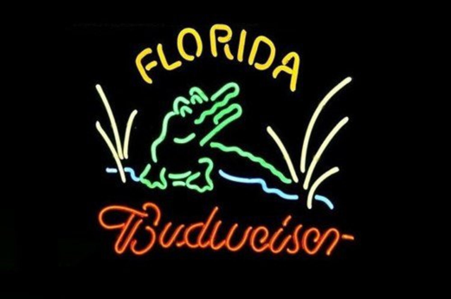 Brand New Budweiser Florida Pub Logo Beer Bar Pub Neon Light Sign 16 ...
