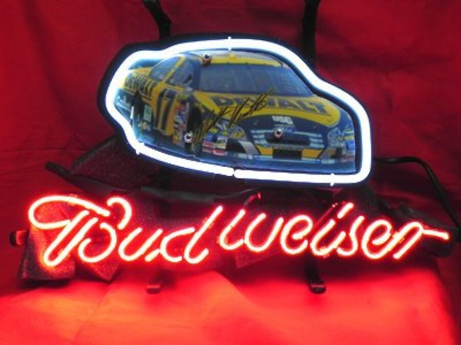 Brand New Budweiser Nascar #17 Car Racing Neon Light Sign 13"x 8" [High ...
