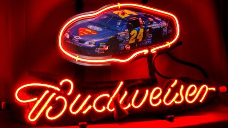 Brand New Budweiser Nascar #24 Car Racing Neon Light Sign - [High Quality]