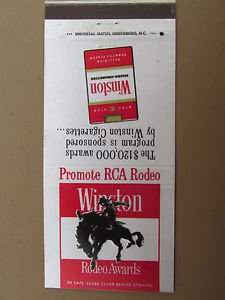RCA Winston Rodeo Awards Winston Cigarettes 30 Strike Vintage Matchbook ...