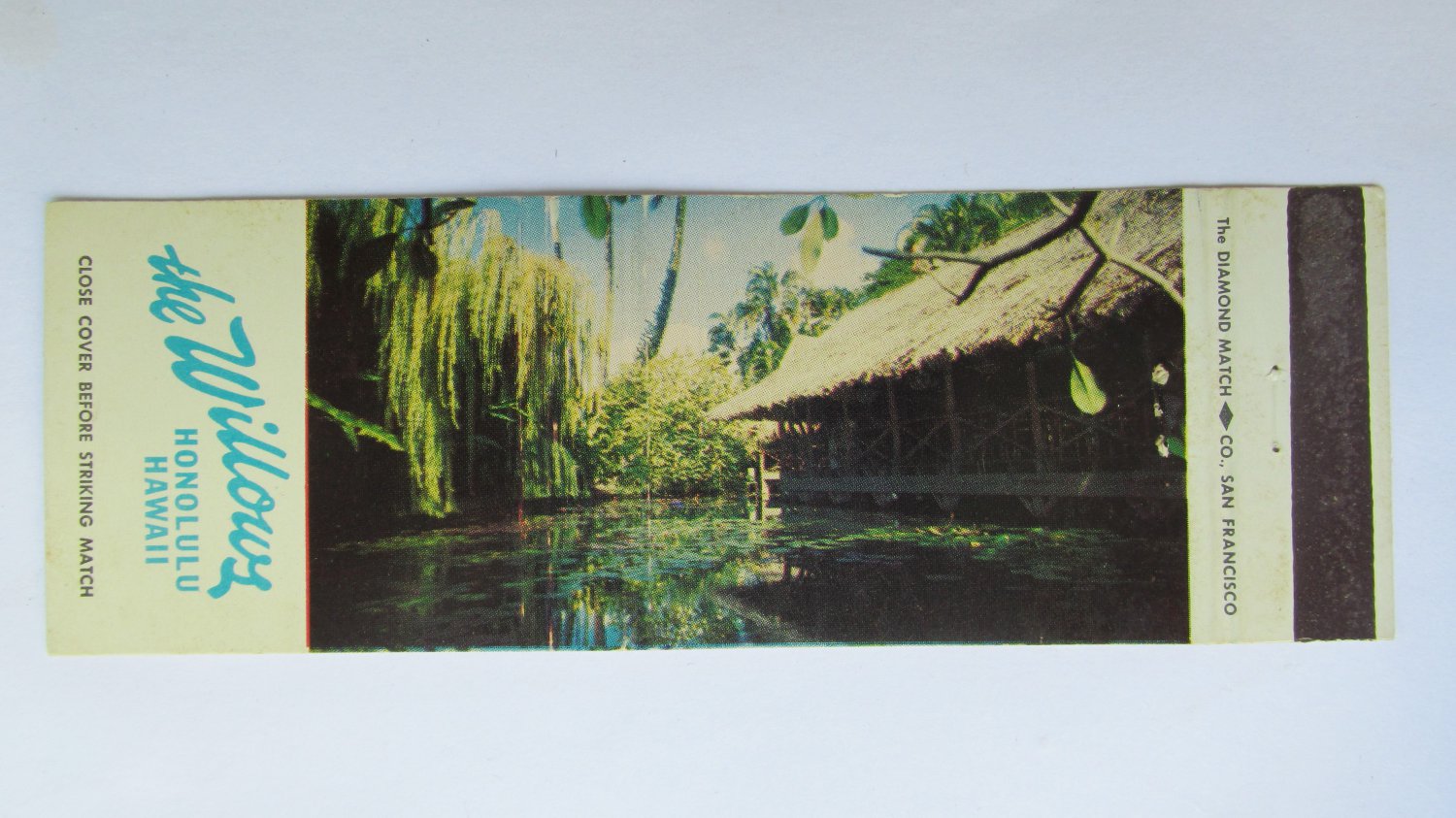 The Willows - Honolulu, Hawaii Restaurant 20 Strike Matchbook Match ...