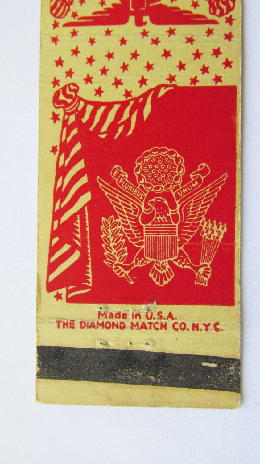 Fort Bliss Texas Officers Mess 20 Strike Military Matchbook Cover TX ...