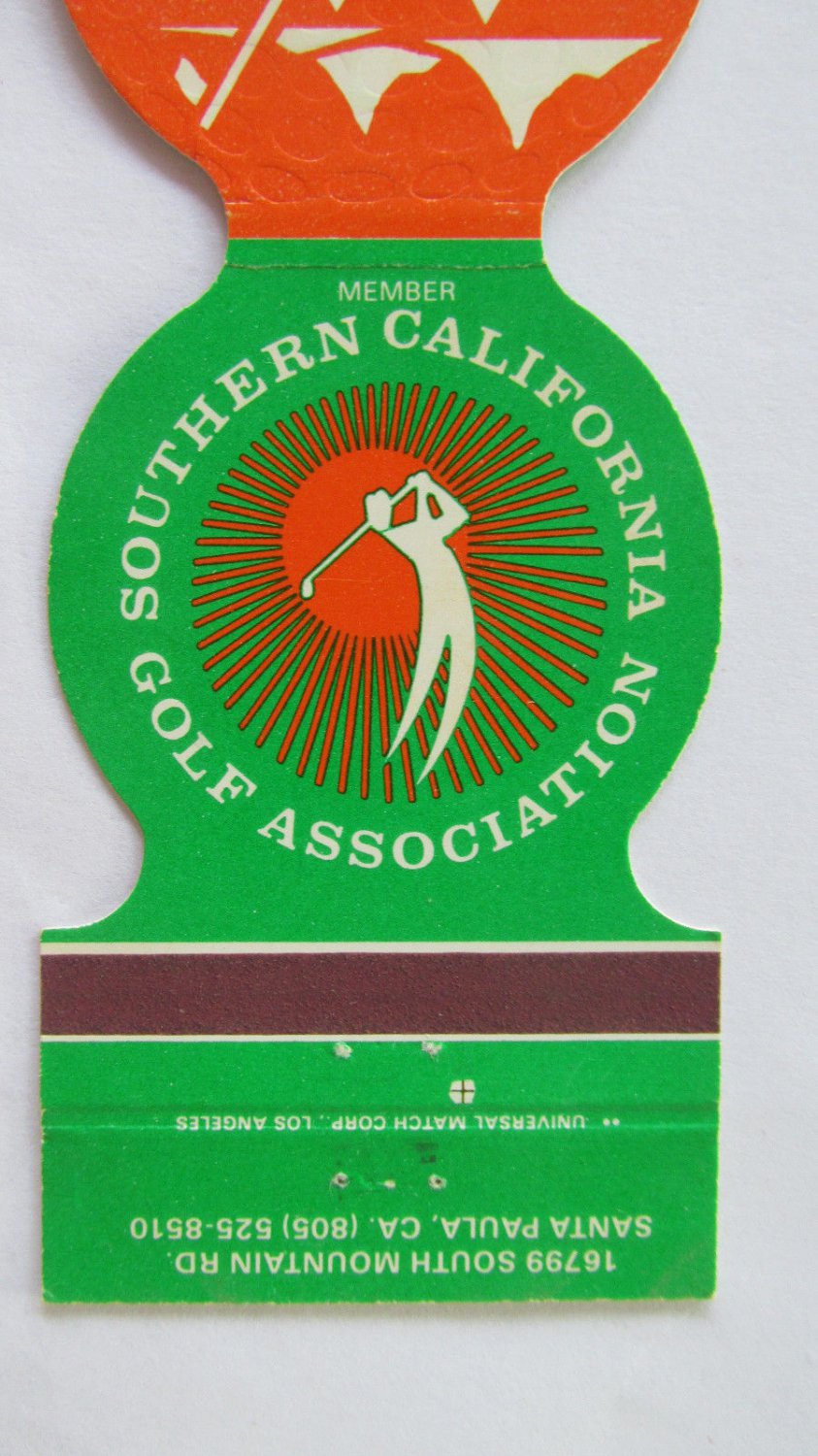 Mountain View Golf Course - Santa Paula, California Sports Matchbook ...