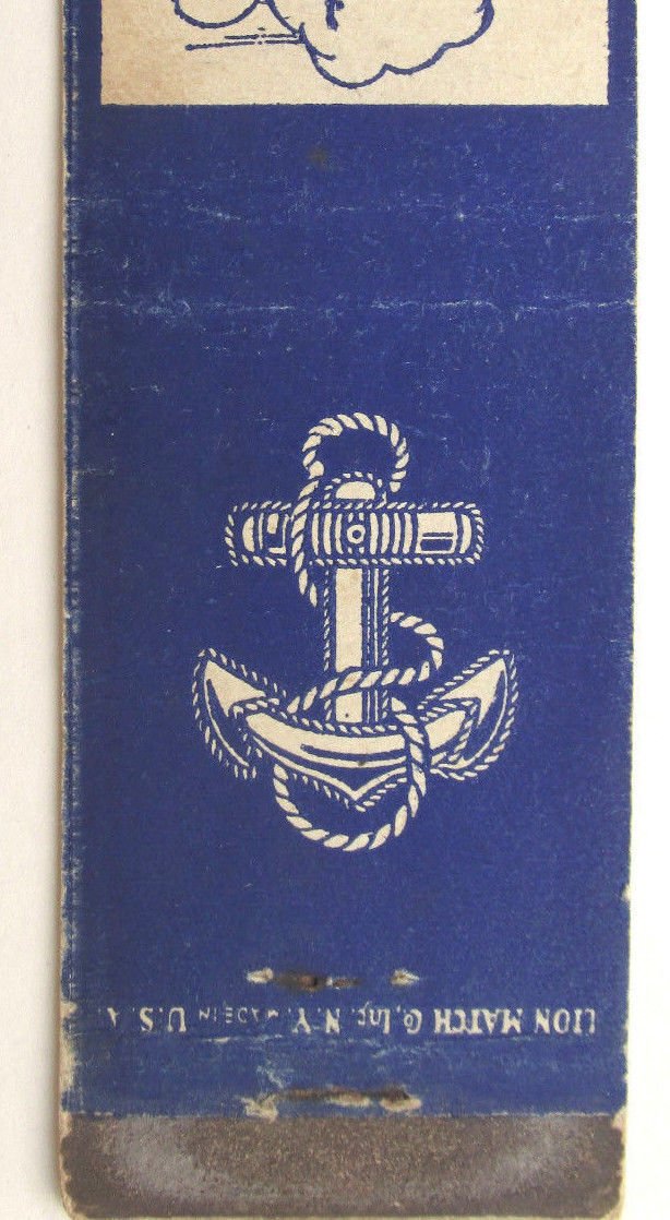 USS Noa US Navy Ship 20 Strike US Military Matchbook Cover Lion Match ...