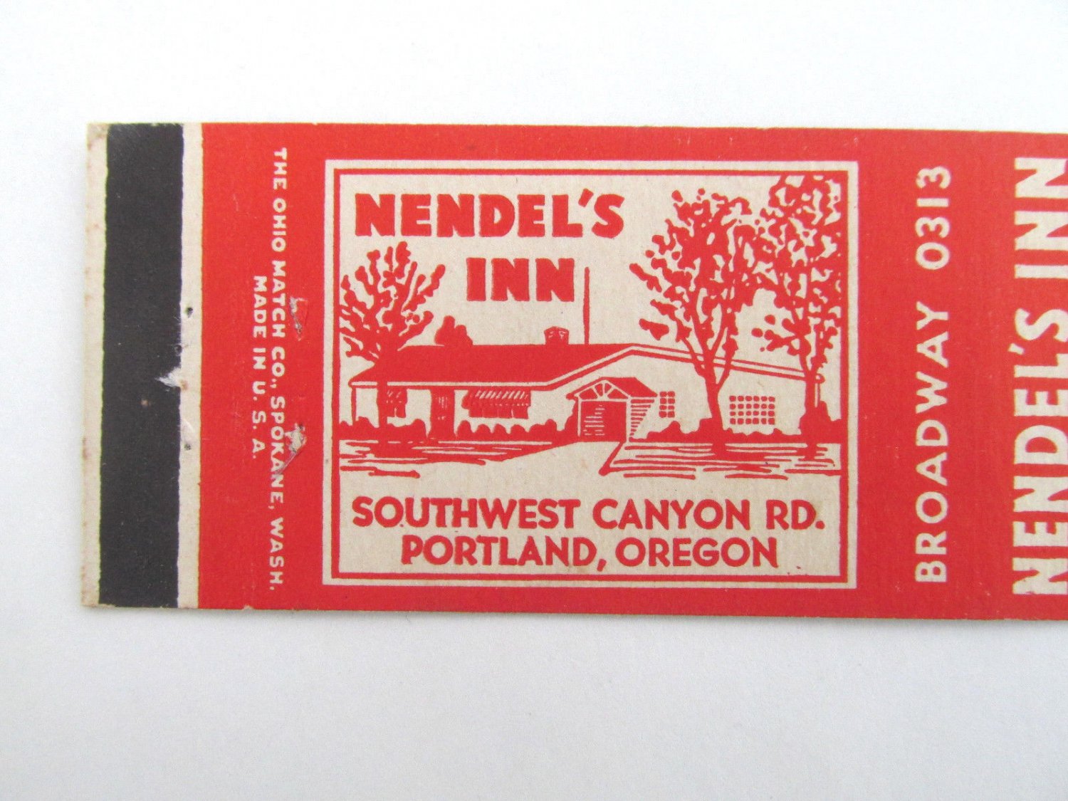 Nendel's Inn - Portland, Oregon Restaurant 20 Strike Matchbook Cover ...