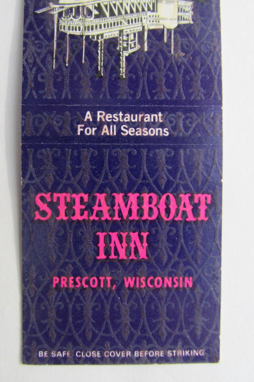 Steamboat Inn - Prescott, Wisconsin Restaurant 20 Strike Matchbook ...