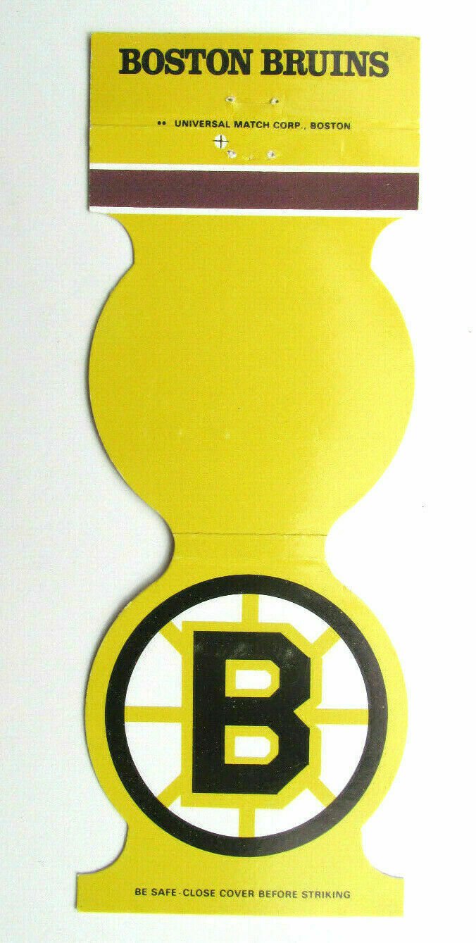 Boston Bruins Ice Hockey Sports 1982 - 1983 Home Schedule Matchbook Cover